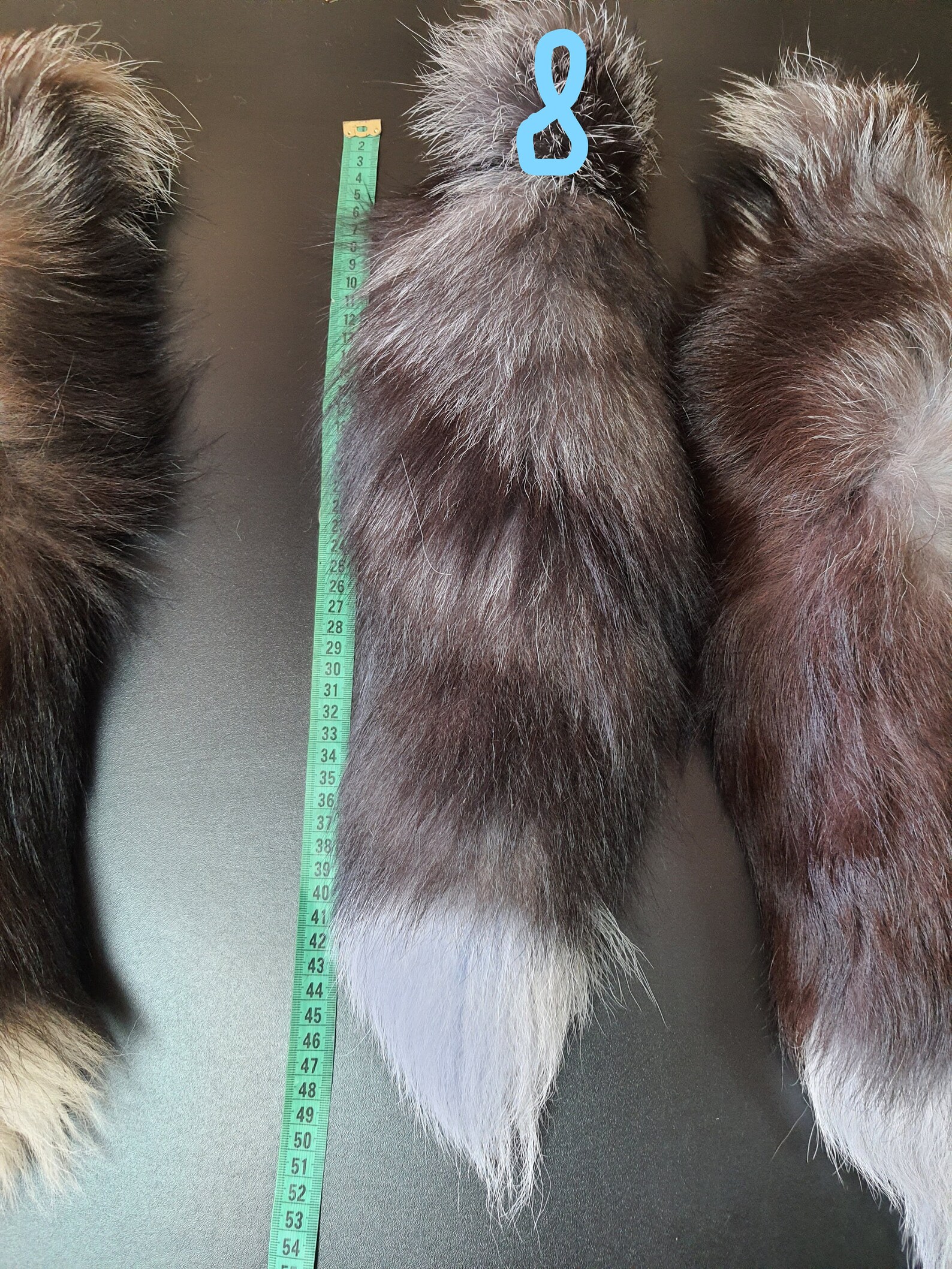 XXXL Silver Fox tail super fluffy and large 22 inches/55cm | Etsy