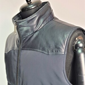 Handmade Vest for Mens, Spring Vest With Leather Inserts, Mens Varm ...