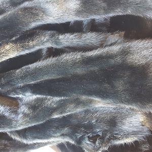 Dark Green Mink Pelt, Mink Fur, Mink Hide, Mink Skin, Real Fur, Genuine ...