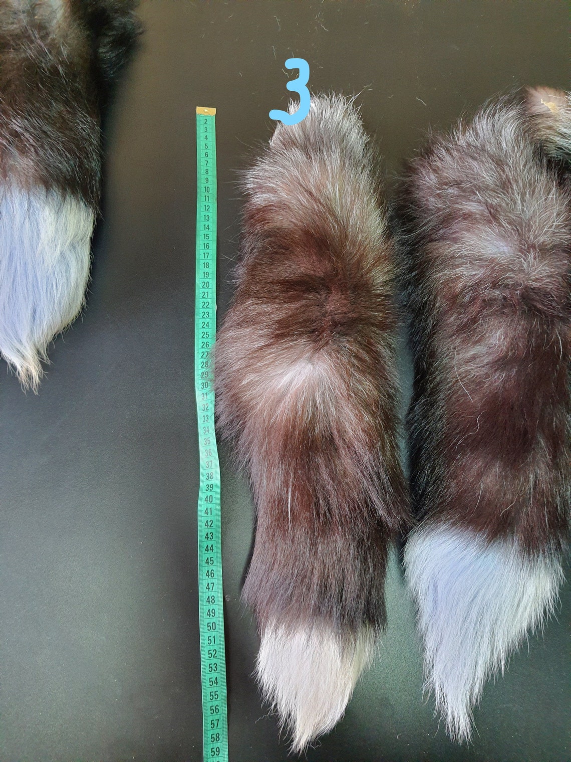 XXXL Silver Fox tail super fluffy and large 22 inches/55cm | Etsy