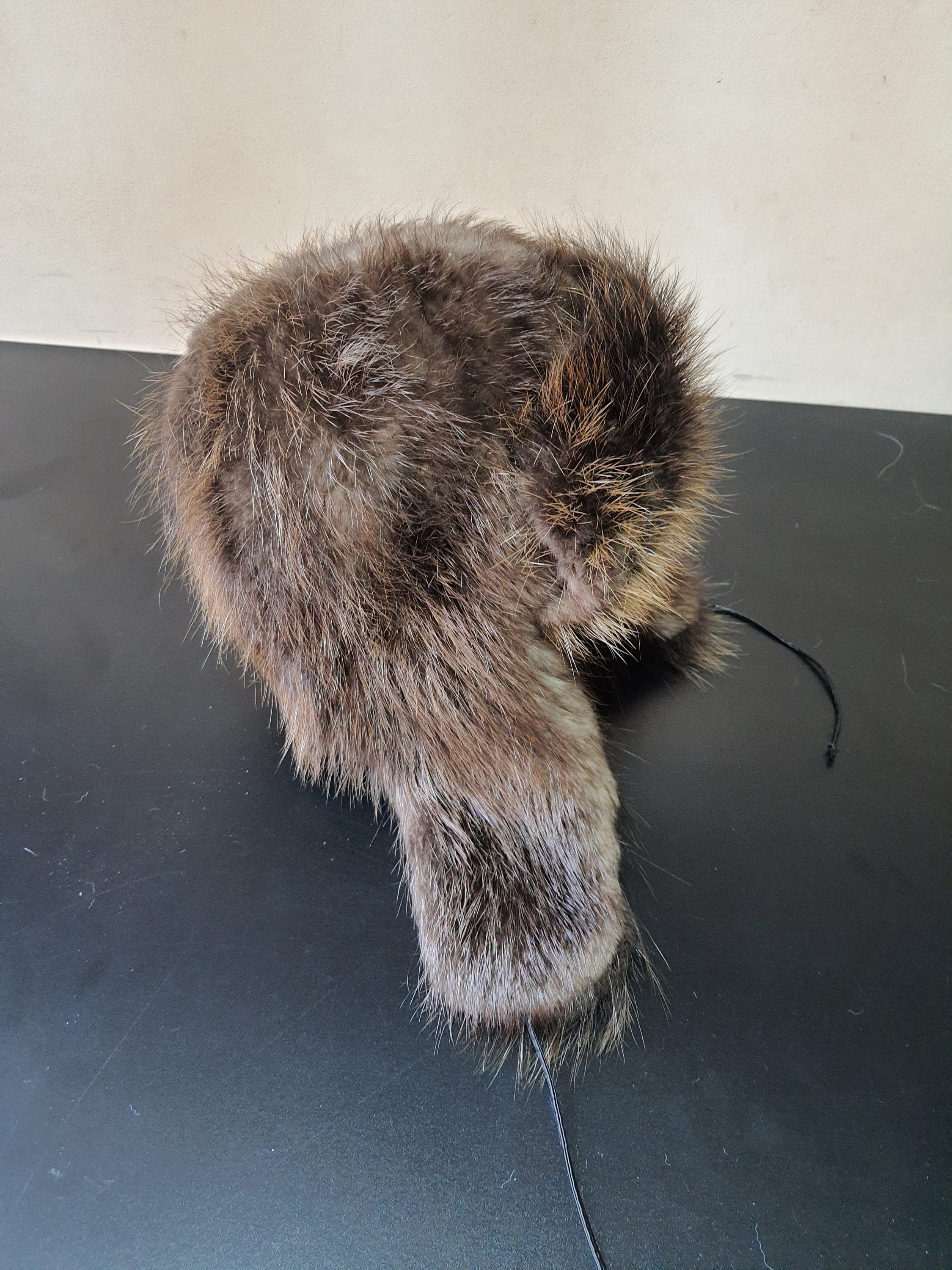 Sombrero de piel ushanka hecho de piel de castor sombrero de | Etsy