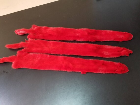 Red mink pelt mink pelt mink pelts mink fur mink skin red | Etsy