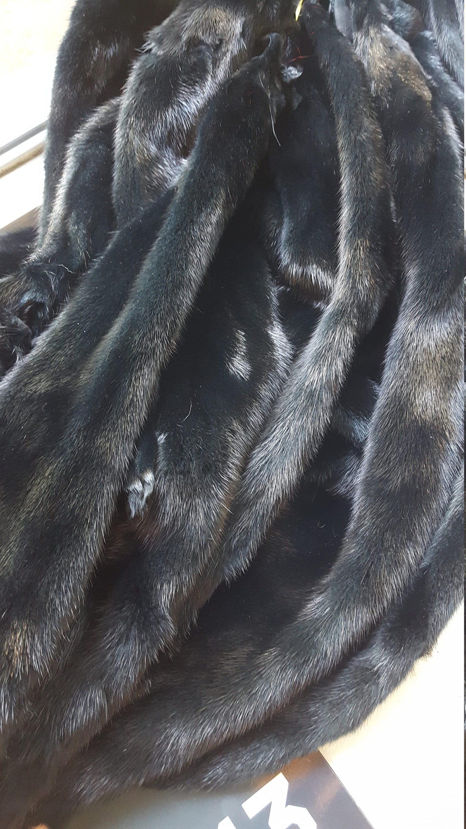 Dark green mink pelt mink fur mink hide mink skin real | Etsy