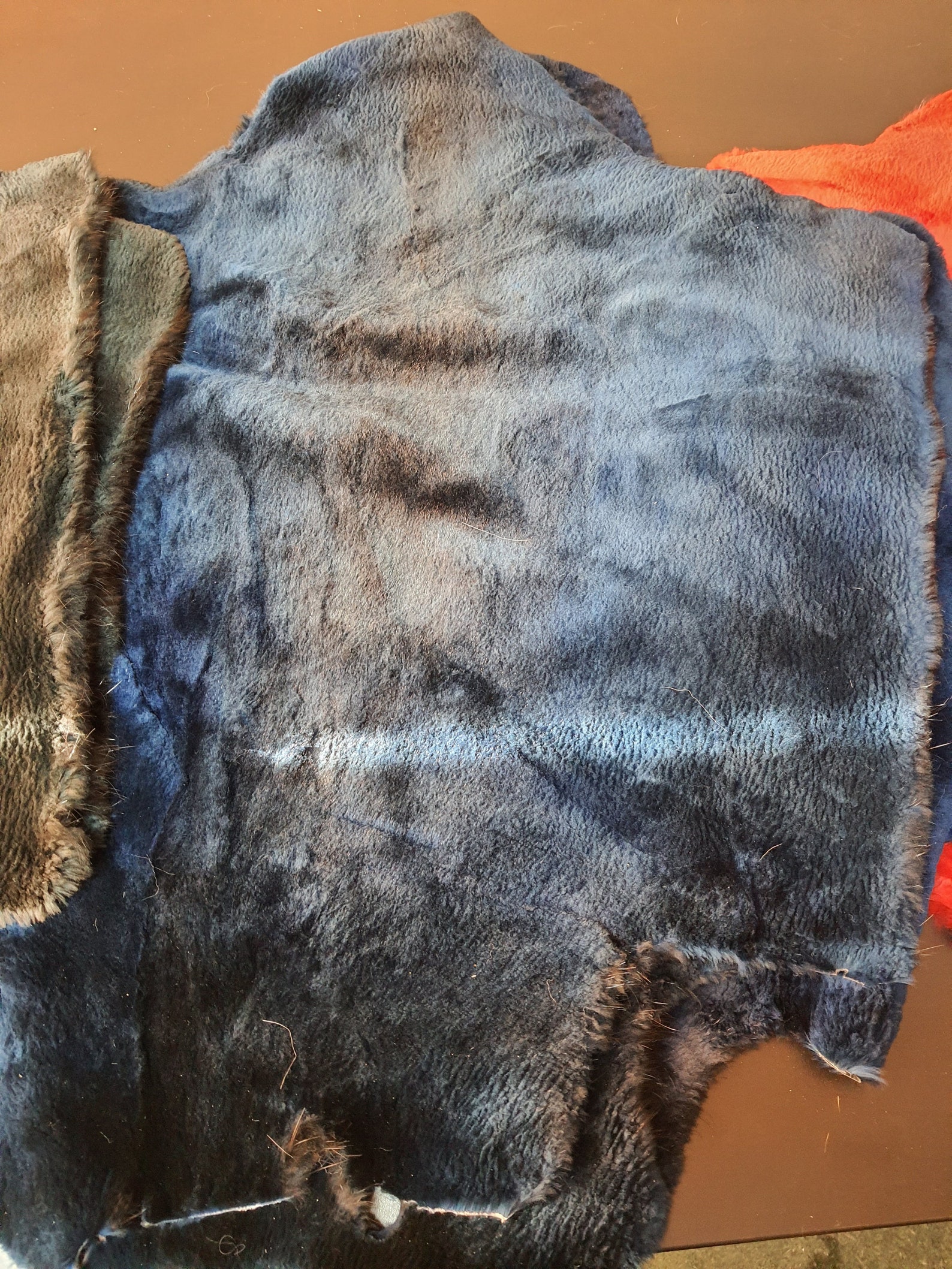 Dyed Sheared Beaver Pelt Colored Beaver Fur Paint Real | Etsy
