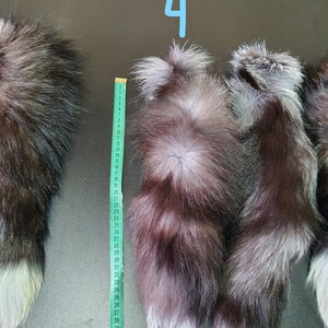 Large Silver Fox Tail Fox Tail Silver Fox Tail Fur Tail - Etsy