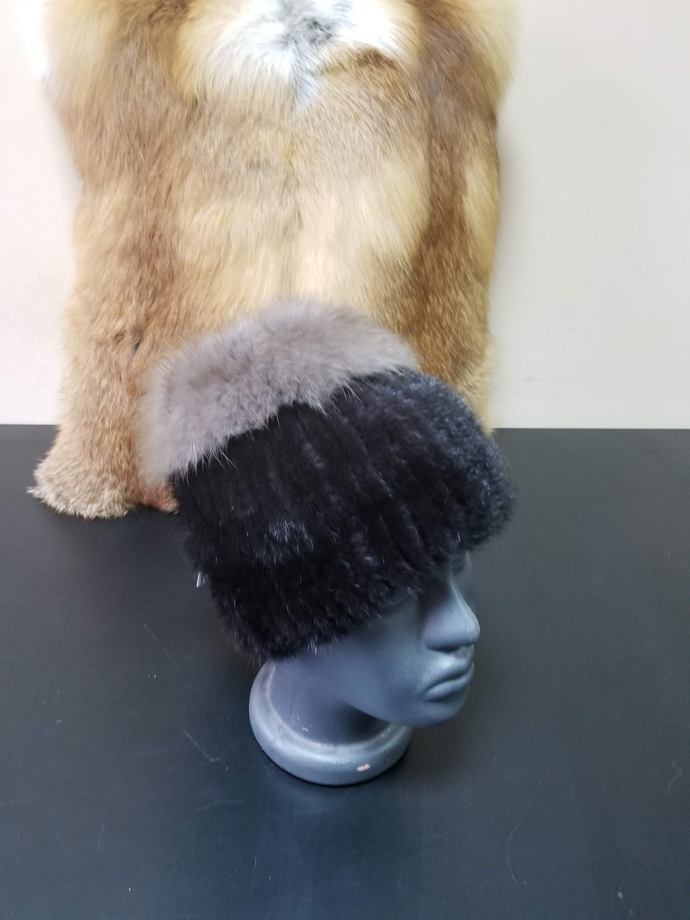 Mink Fur Hat With Real Marten Fur Mink Hat Fur Hat Winter | Etsy UK