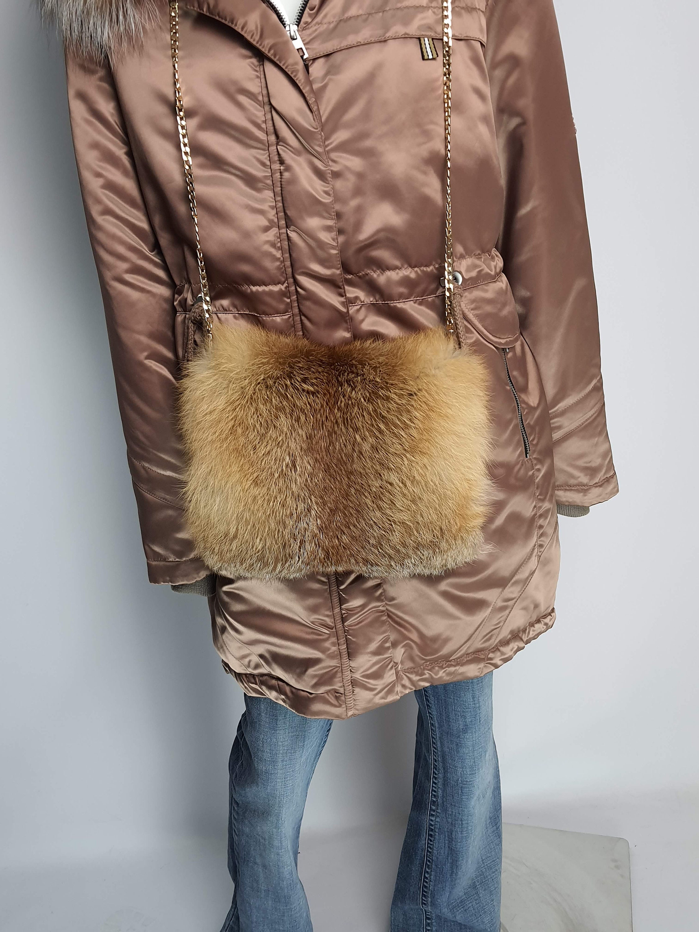 Gold Fox Fur Muff Muff Fur Muff Real Fur Muff Fur - Etsy