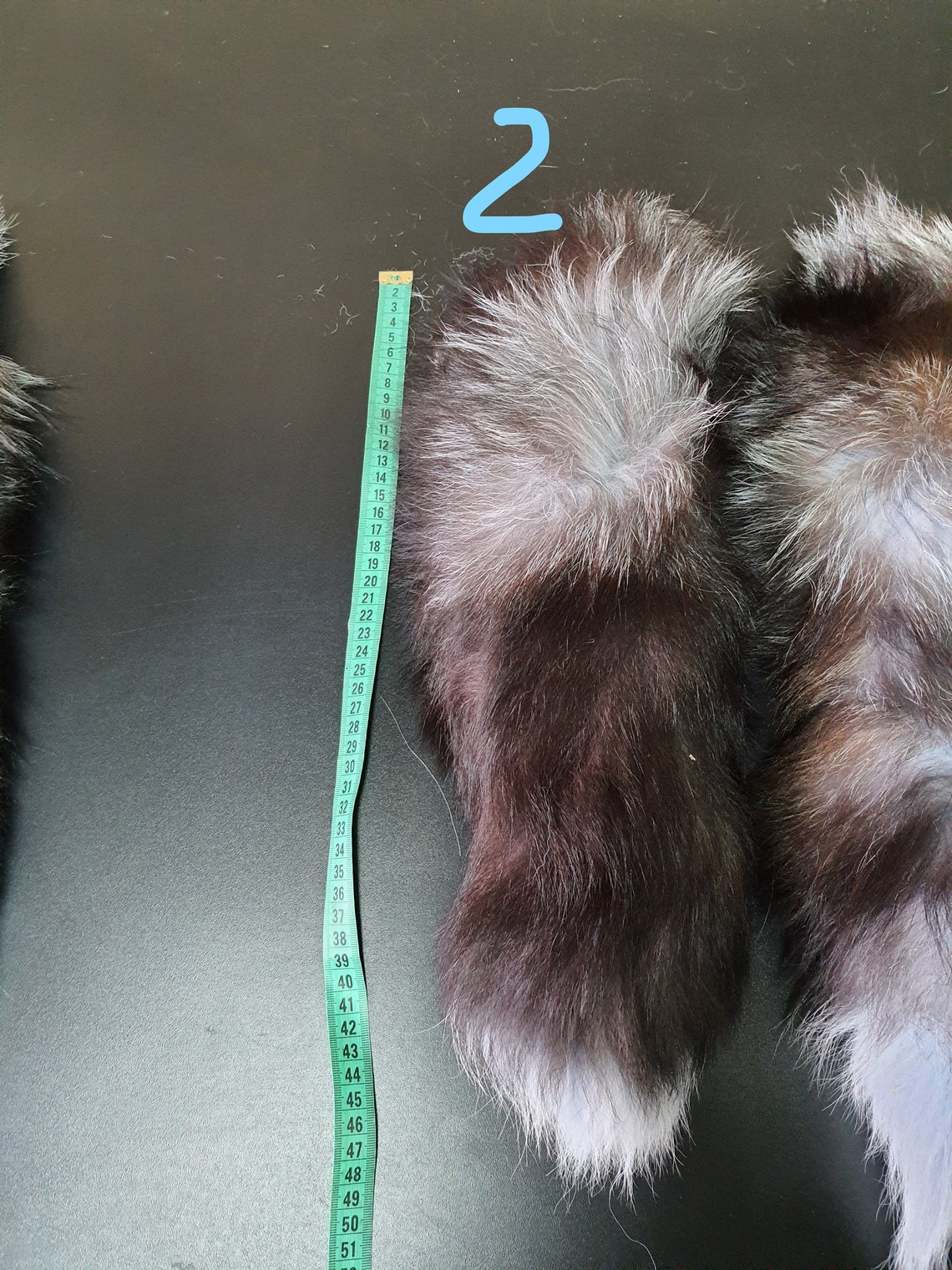Large Silver Fox tail fox tail silver fox tail fur tail | Etsy
