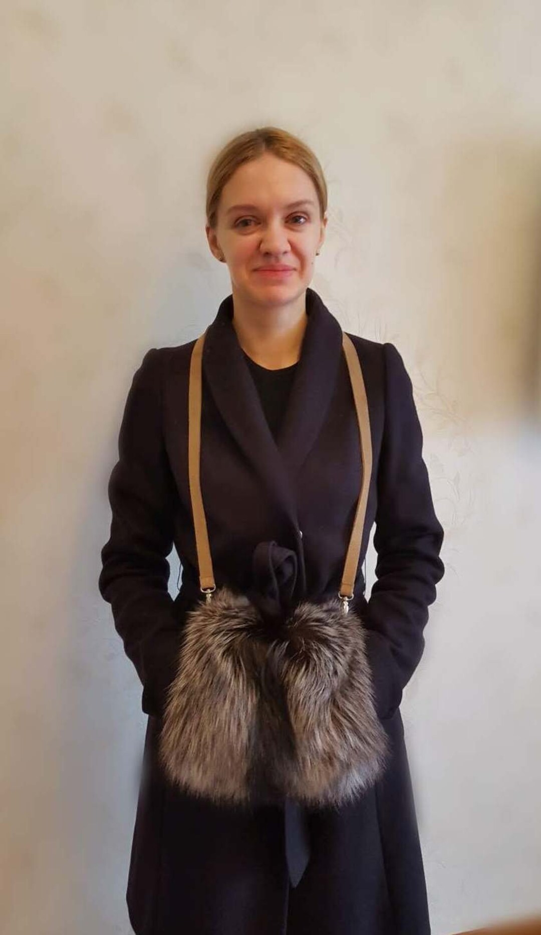 Silver Fox Fur Muff, Muff, Fur Muff, Real Fur Muff, Fur Coupling ...