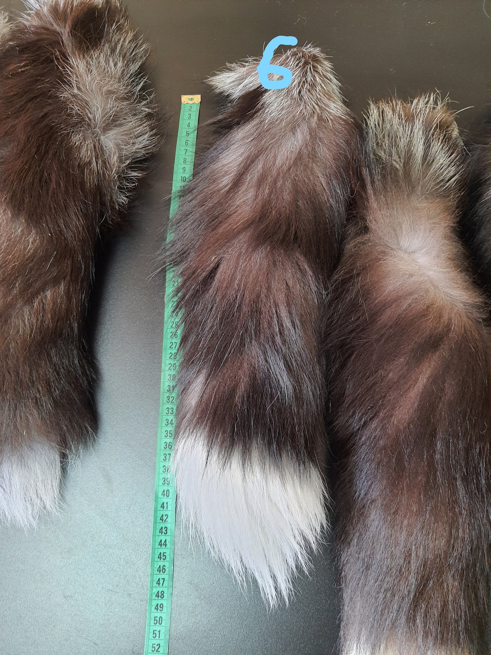 XXXL Silver Fox tail super fluffy and large 22 inches/55cm | Etsy