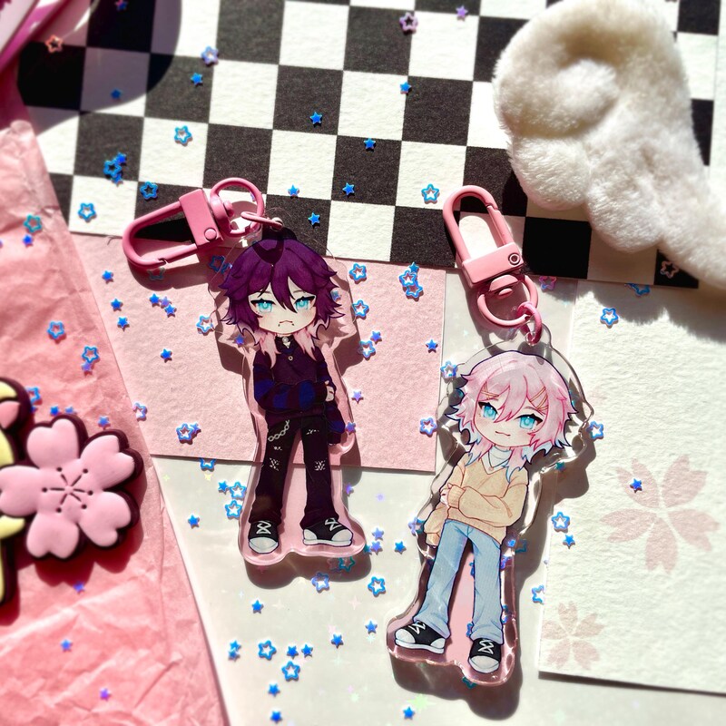 Cute Anime Keychains - Etsy