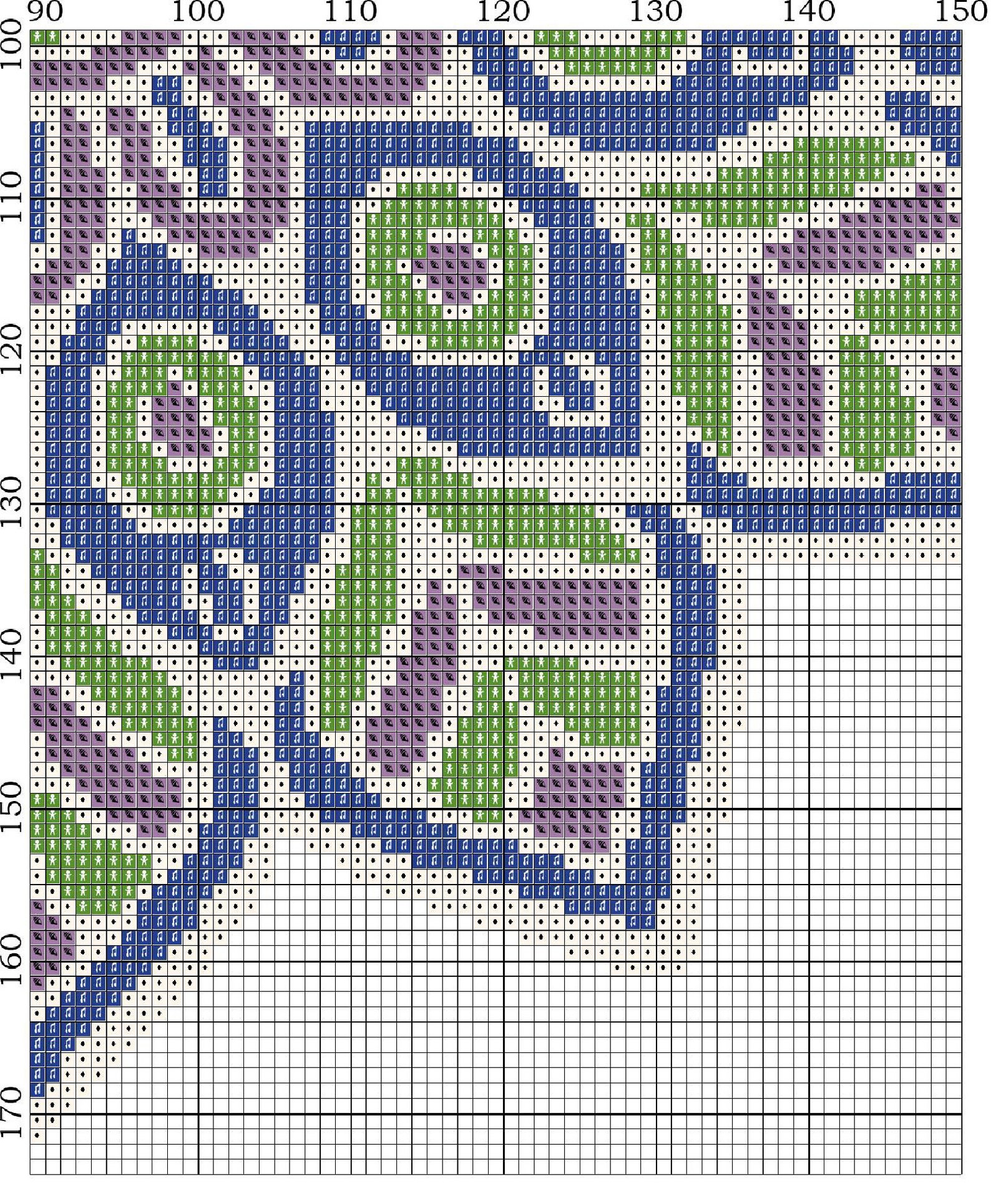 Modèle de mandala au point de croix schéma, fleur mandala au point de ...