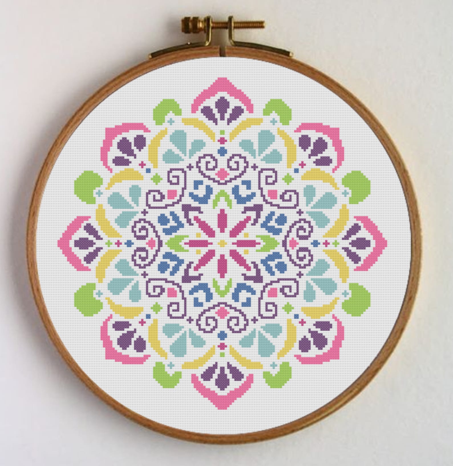 Mandala Pattern Cross Stitch Mandala Colorful Mandala - Etsy