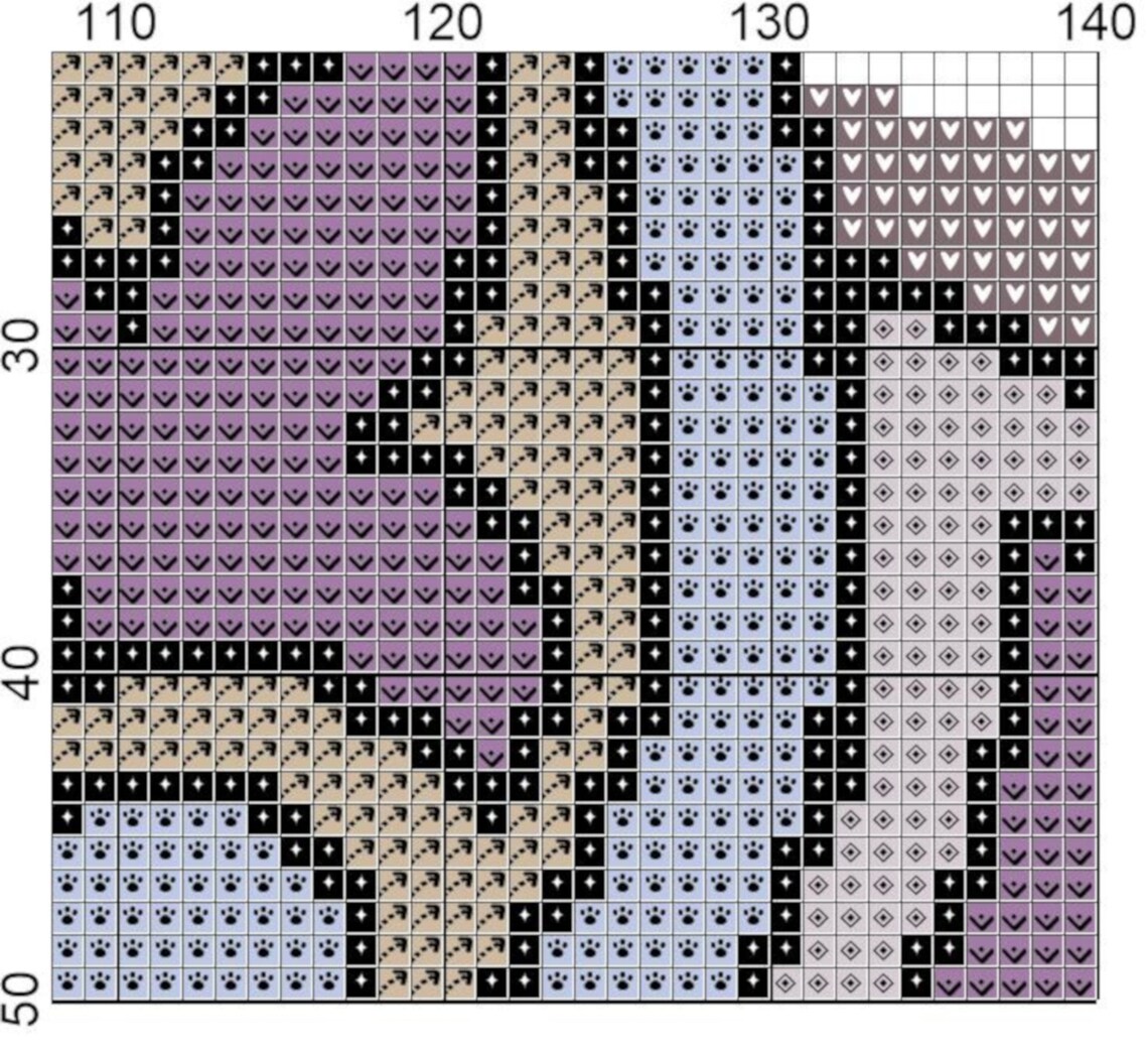 Grille point de croix Mandala point de croix Mandala fleuri. - Etsy France