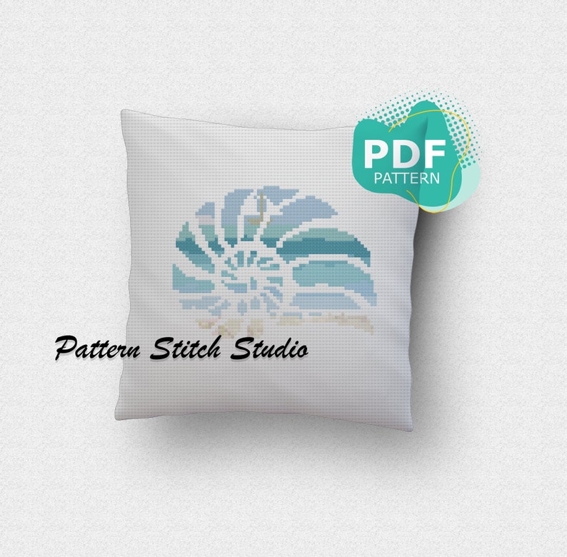 Sea Shell Cross Stitch Pattern / Sea Shell Beach Cross Stitch Pattern ...