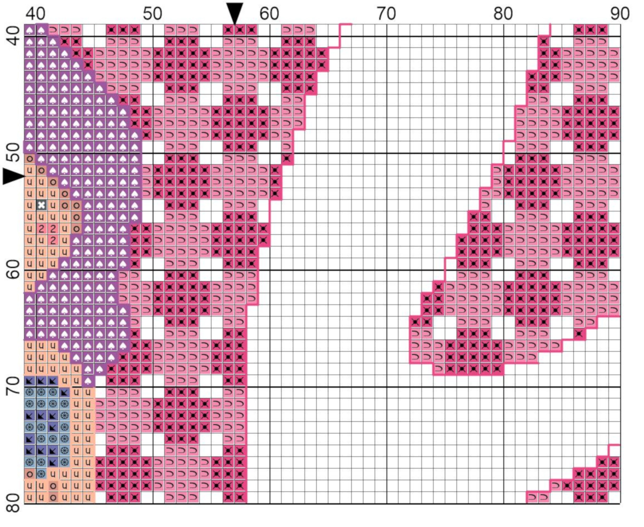 Letter C Cross-stitch pattern Initial C cross-stitch Mermaid - Etsy España