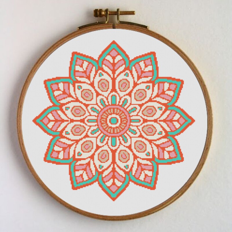 Mandala Cross Stitch - Etsy