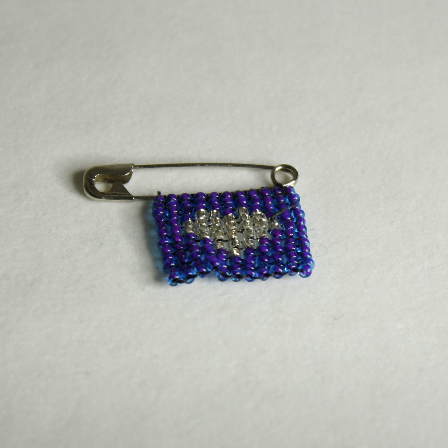 Beaded Heart Safety Pin - Etsy