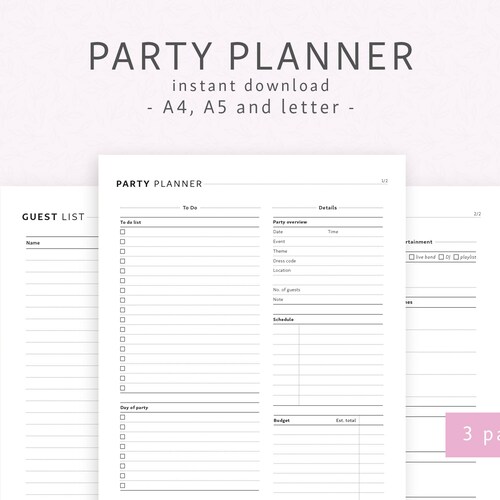 Printable Graduation Party Planner - Etsy