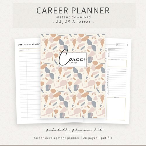 Career Planner Job Planning Insert Dream Job Application - Etsy