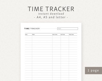 Design & Templates Stationery PRINTABLE A4 Client Timesheet Record ...