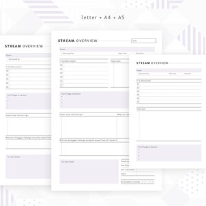 Streamer Checklist A5 A4 Letter Twitch Streaming Checklist - Etsy Canada