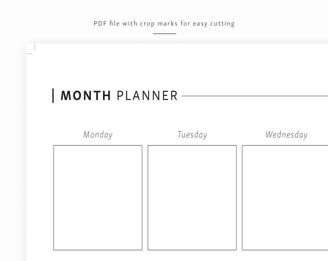 Sticky Note Month Planner A2 Size Reusable Life Planner | Etsy