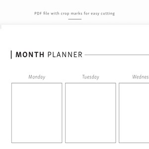 Sticky Note Month Planner A2 Size Reusable Life Planner | Etsy Australia