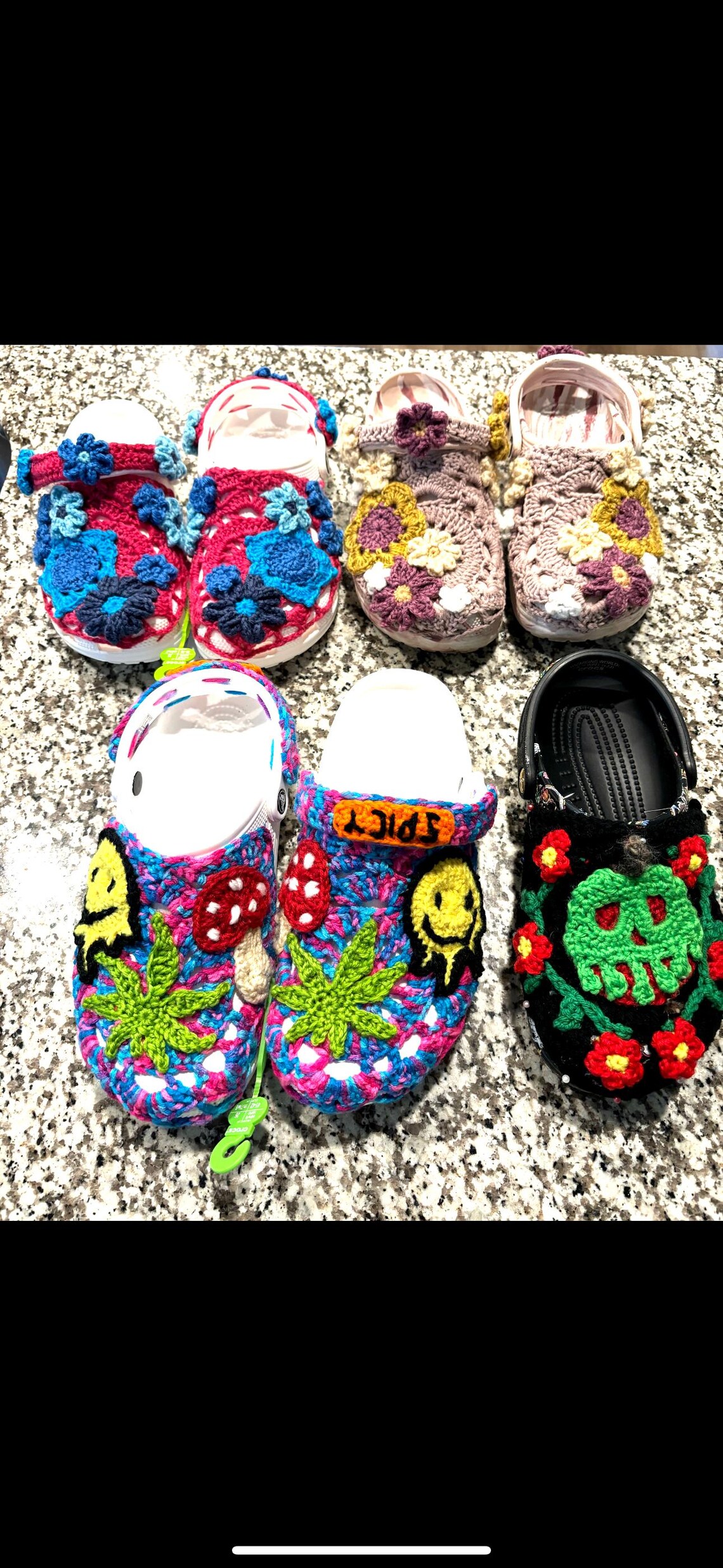 Crochet Crocs-custom Croc Top With Shoe - Etsy