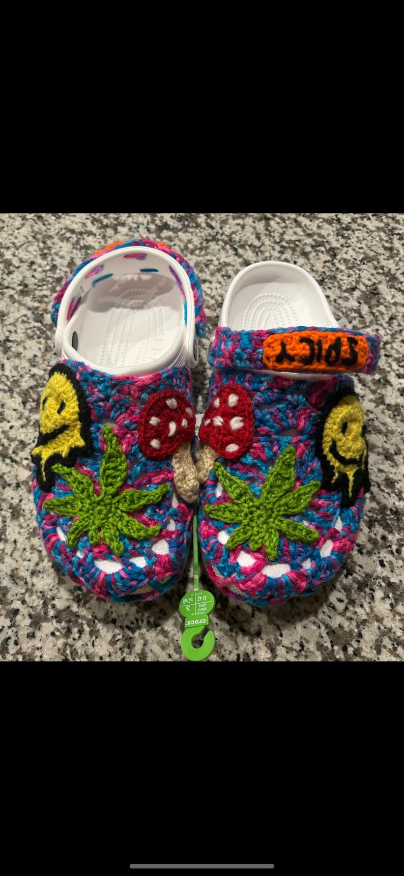 Crochet Crocs-custom Croc Top With Shoe - Etsy