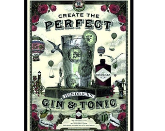 Gin poster | Etsy
