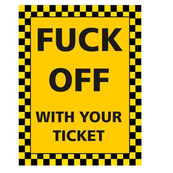 Funny Parking Ticket - Etsy