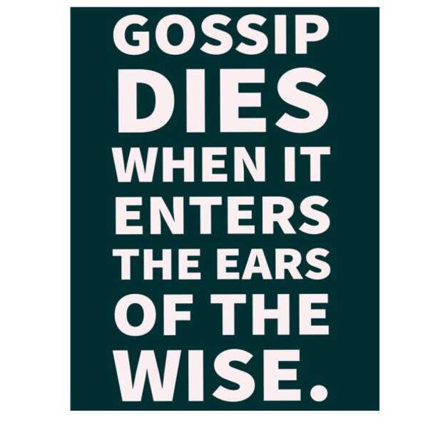 Gossip Sign - Etsy