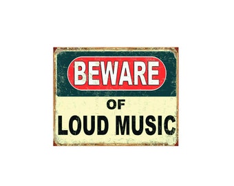Loud Music Sign - Etsy