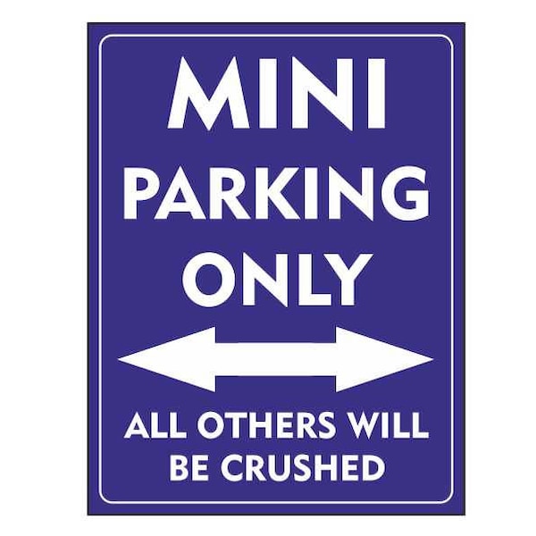 Mini Parking Only Sign - Etsy