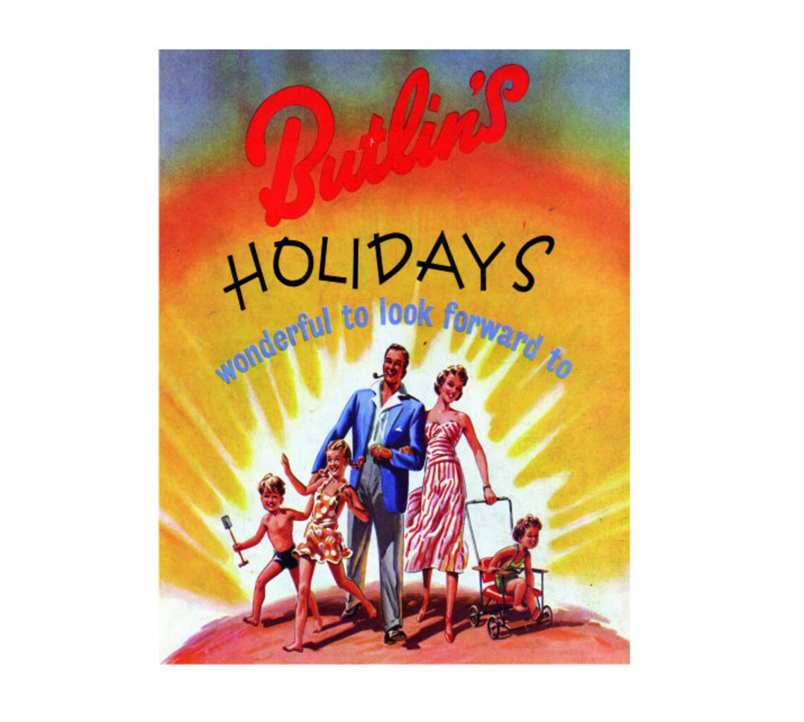 Butlin's Holidays Wonderful to Look Forward to Vintage - Etsy UK