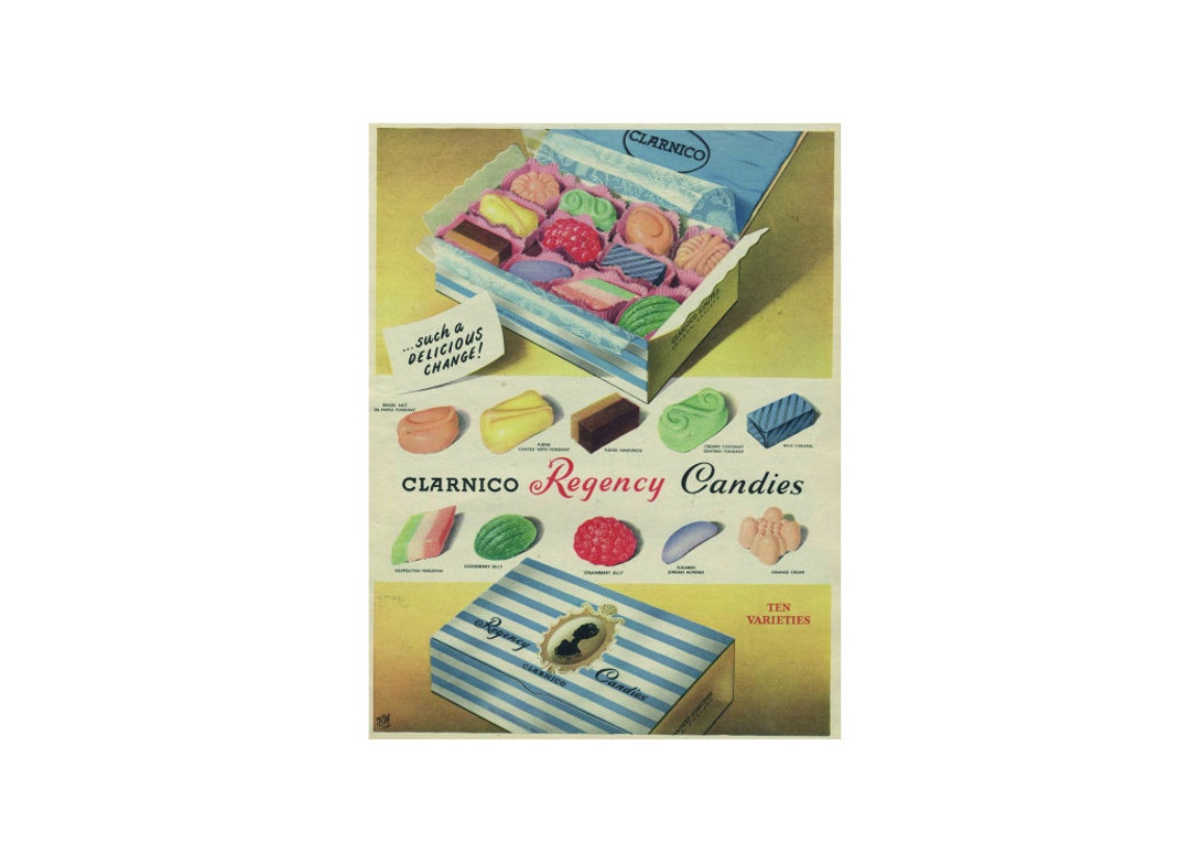 Such a Delicious Change Clarnico Regency Candies Vintage Style Metal ...