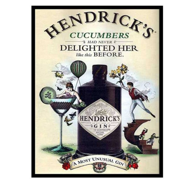 Hendricks Gin - Etsy