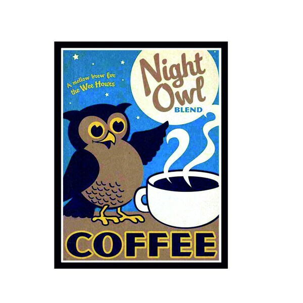 Owl Poster - Etsy UK