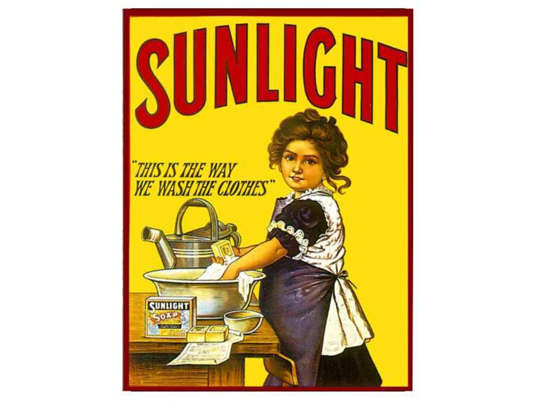 Sunlight Soap Vintage Style Metal Advertising Wall Plaque Sign - Etsy