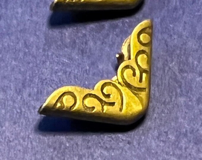 Set of Four Metal Book Corners, Embellishments for the Corners of Your ...