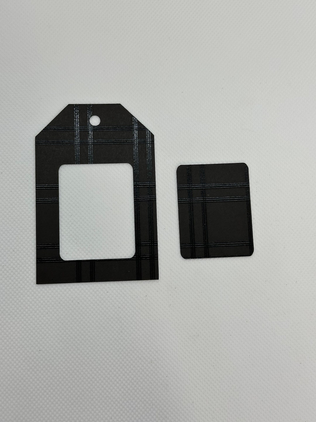 Die-cut Frame Tags in Black + Small Card - Etsy