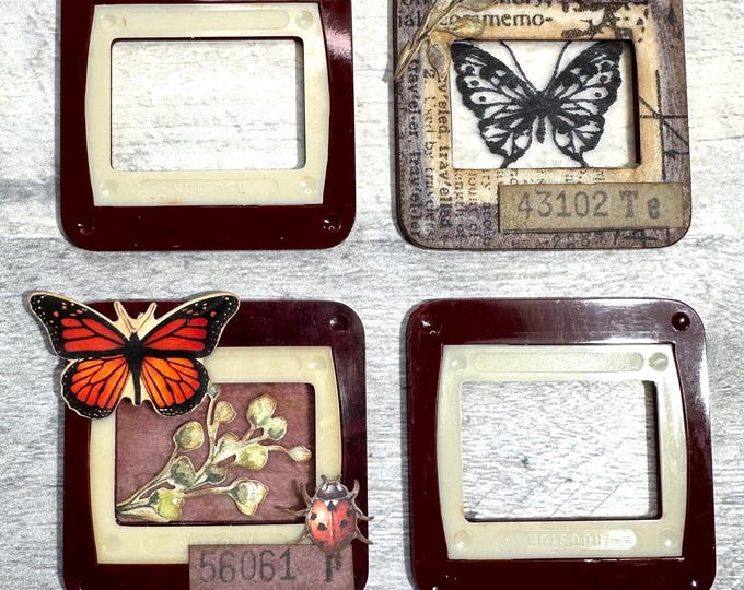 Vintage Plastic Slide Mounts Set of 10 - Etsy
