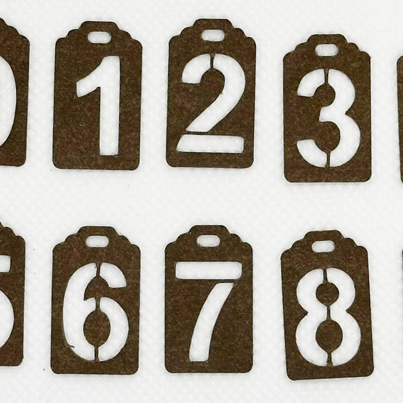 Number Dies for Card Making - Etsy