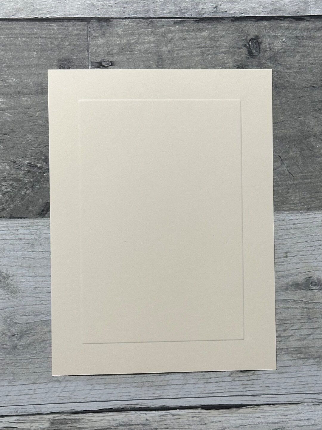 Single Sided, Cream Color, Embossed Cards With Matching Envelopes Set ...
