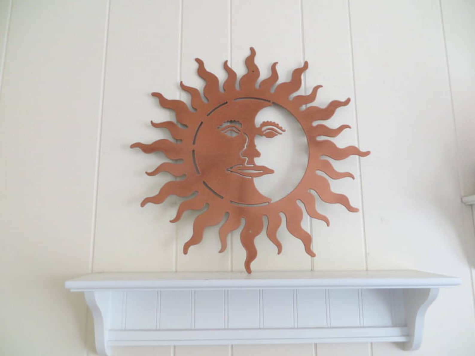 Face in Sun CNC Plasma Cut Steel Wall Art,indoor/outdoor Decor,gift ...