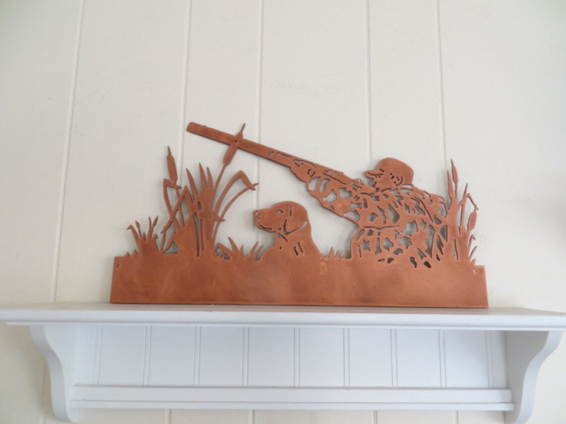 CNC Plasma Cut Duck Hunter With Dog Metal Art Signgift for - Etsy