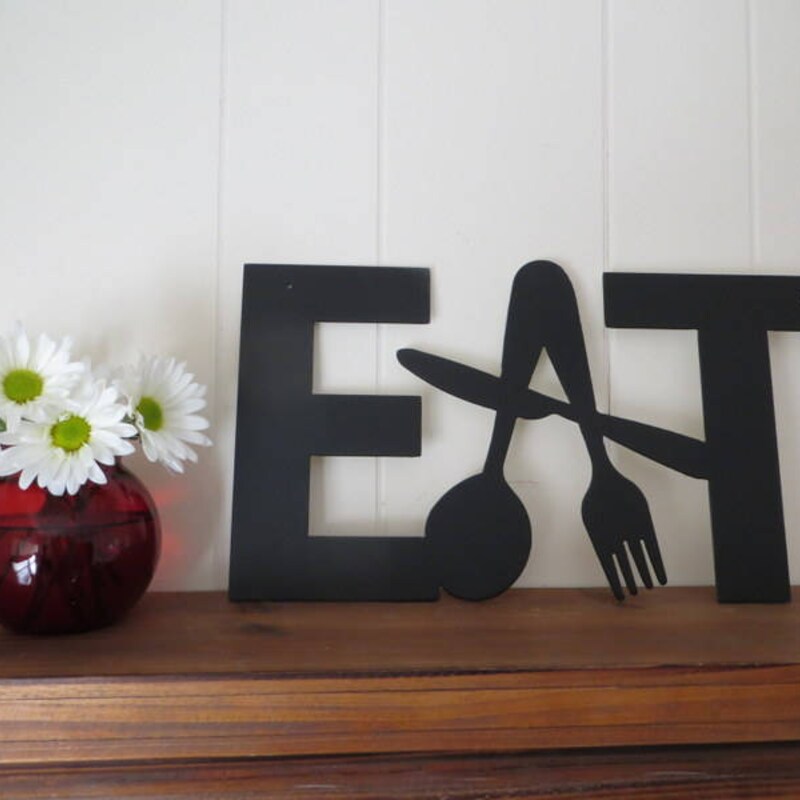 Copper Eat Sign - Etsy