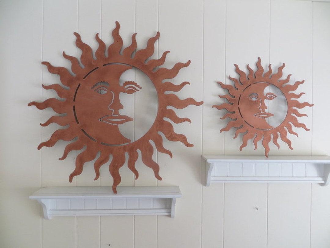 Face in Sun CNC Plasma Cut Steel Wall Art,indoor/outdoor Decor,gift ...