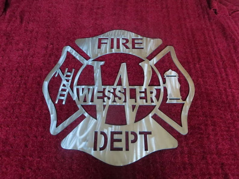 CNC Custom Plasma Cut Maltese Cross Monogram Metal - Etsy